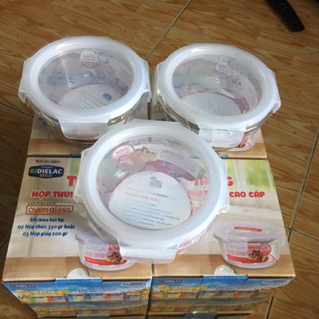 BỘ 3 HỘP THUỶ TINH LOCK AND LOCK 380ML/400ML (kèm túi giữ nhiệt) - HÀNG KHUYẾN MÃI CỦA VINAMILK ...