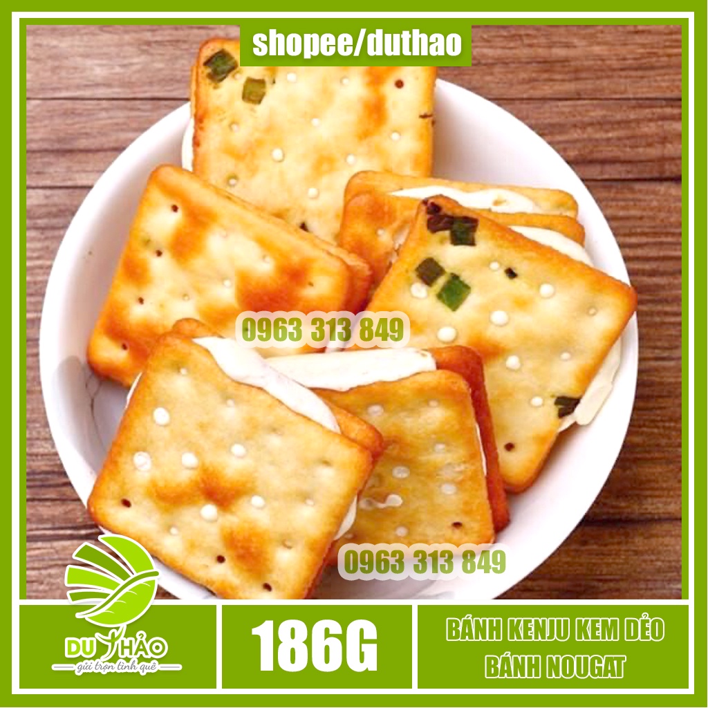 Bánh kenju kem dẻo túi 186g (12 gói x15.5g), bánh Richy ăn sáng, bánh nougat hành | Shopee Việt Nam