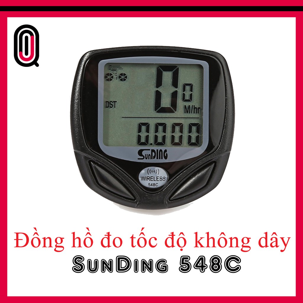 Đồng hồ tốc độ xe đạp không dây SunDing SD-548C | Shopee Việt Nam