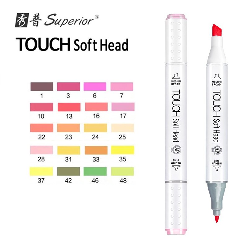 Bút Marker Superior Touch soft head ( bán lẻ 1 cây) -Link 1 | Shopee ...