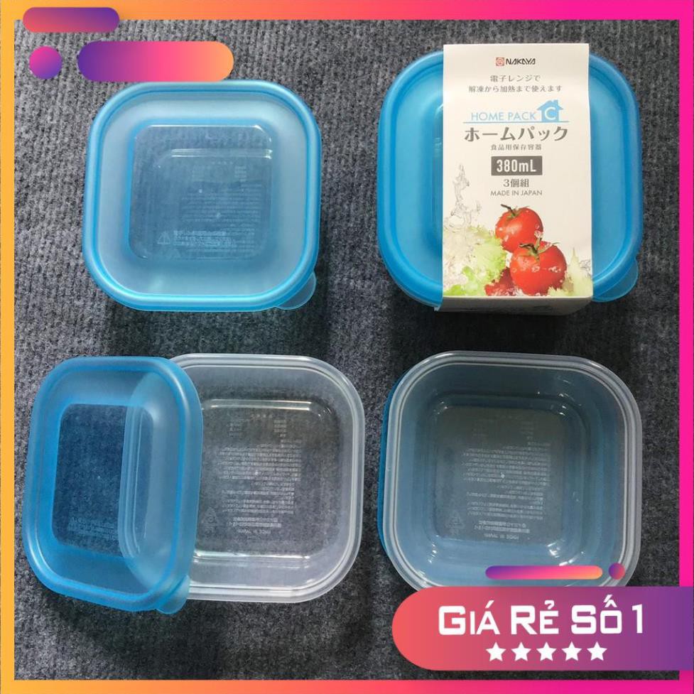 Set 3 hộp nhựa 380ml Nakaya Nhật Bản nội địa Nhật Bản | Shopee Việt Nam