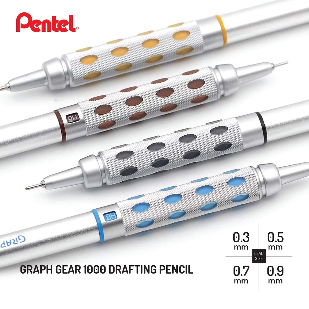 Chì Bấm Cơ Khí Pentel Graphgear 1000 graph gear | Shopee Việt Nam