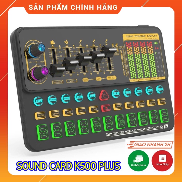 Sound Card K500 Phiên Bản Mới Nhất . Chuyên Dùng Hát Livestream , Thu ...