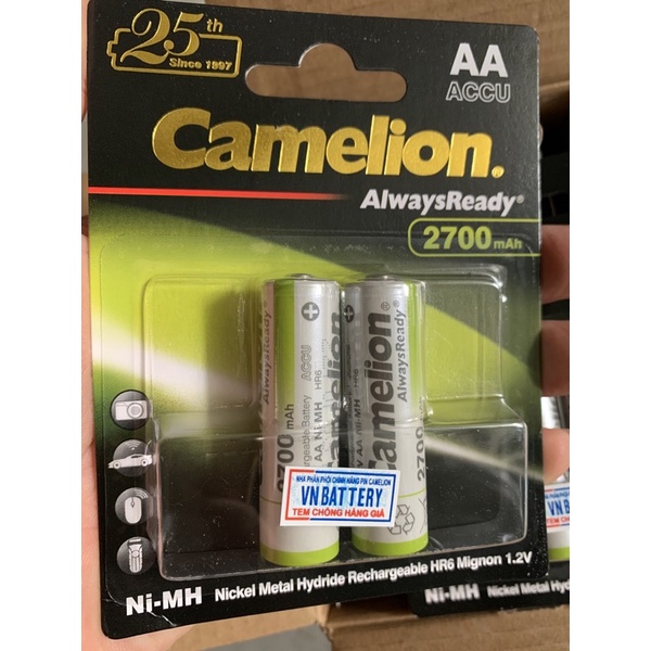 PIN SẠC AA,AAA CAMELION 2700MAH, 2500MAH, 1100MAH. Sạc Nhanh Camelion ...