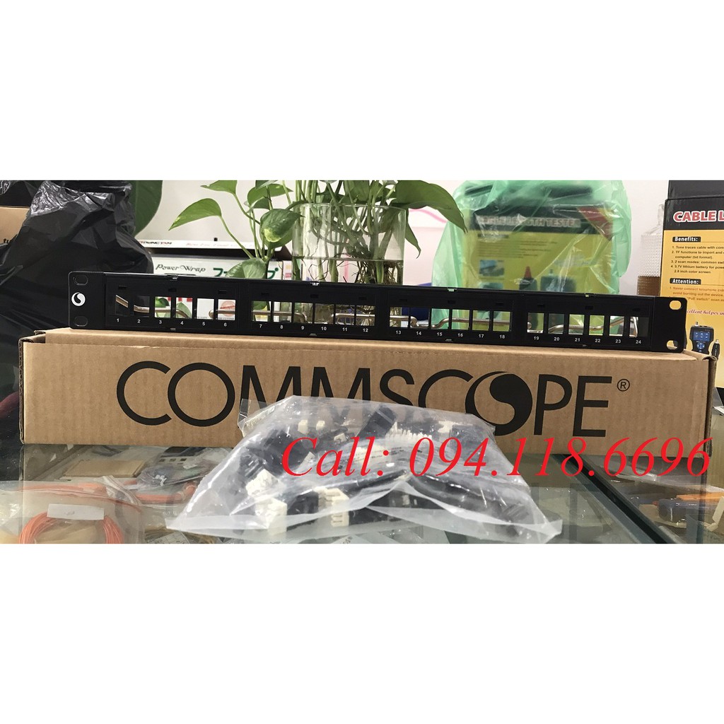 Patch panel CommScope 24 port Cat6 mã 760237040 | 9-1375055-2 | Shopee ...