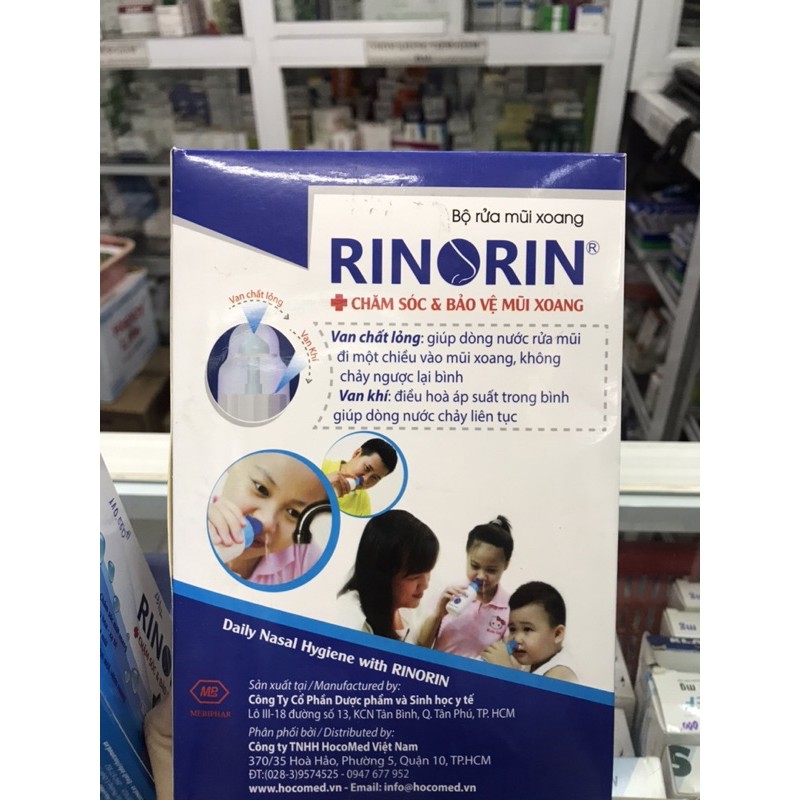Bộ bình rửa mũi xoang RINORIN | Shopee Việt Nam