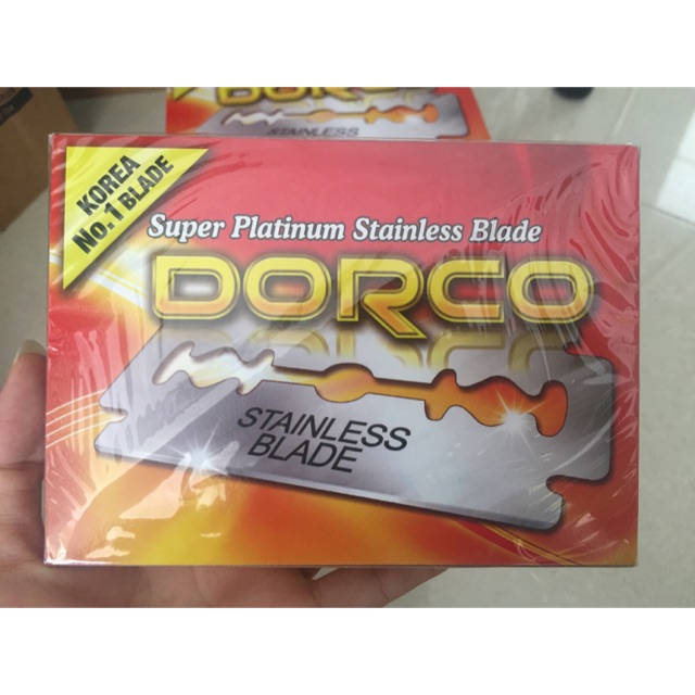 Lưỡi lam DORCO ĐỎ - số 1 Hàn Quốc hộp 100 lưỡi | Shopee Việt Nam