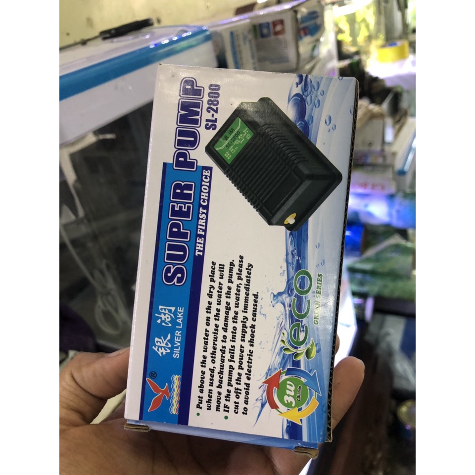 Máy sủi oxy Silver Lake 1 vòi SL-2800 3w và SP-780 5w 2 vòi cho bể cá cảnh | Shopee Việt Nam