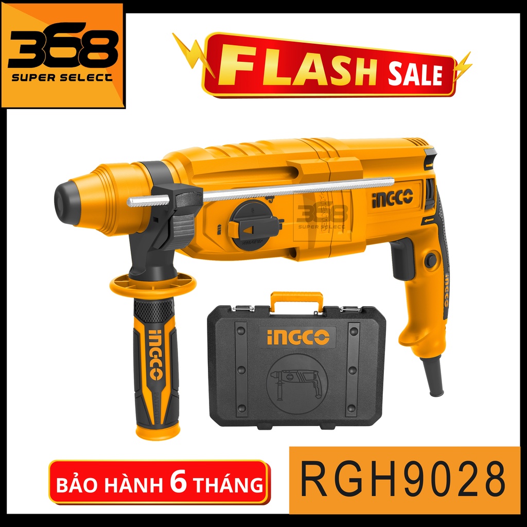 Máy khoan bê tông 3 chức năng có búa công suất 800W RGH9028 INGCO ...