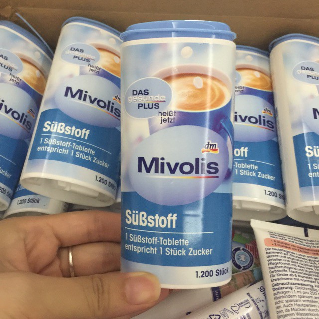 Đường ăn kiêng MIVOLIS Lọ 1200 viên date siêu mới. | Shopee Việt Nam