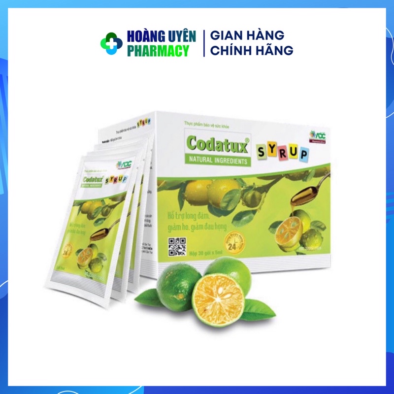 Siro ho thảo dược Codatux - Hộp 30 gói/ Chai 100ml | Shopee Việt Nam