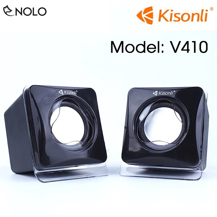 Bộ Loa Vi Tính 2 Cái 2.0 Kisonli Model V410 Công Suất 3W x 2 Loa Nguồn USB 5V | Shopee Việt Nam