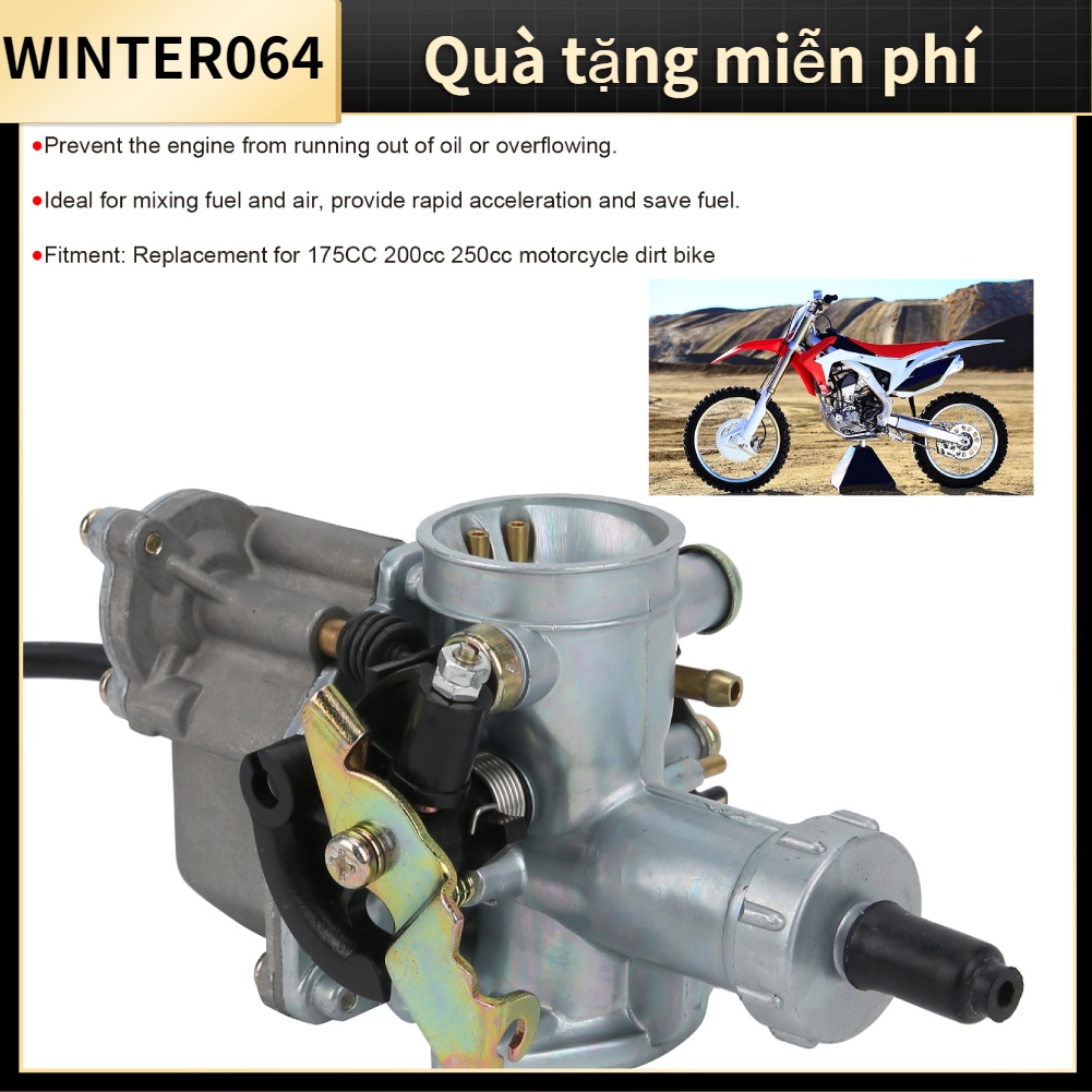 Bộ Chế Hòa Khí PZ27 1.1in Cho Xe Máy 175CC 200cc 250cc Winter064 | Shopee Việt Nam