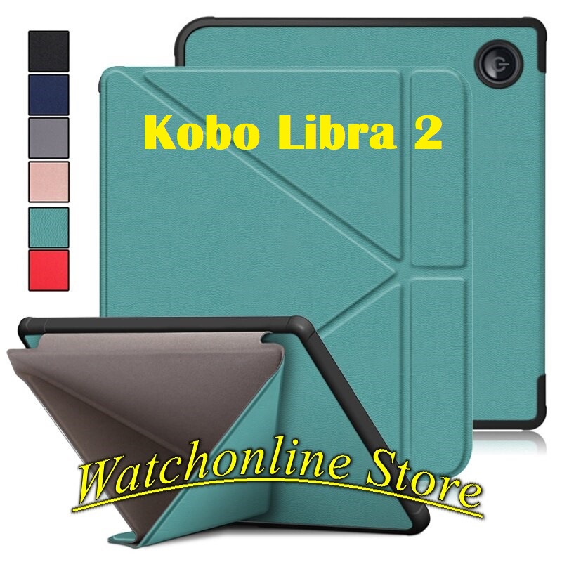 Bao Da Máy Đọc Sách Kobo Libra 2 đóng mở màn hình tự động chân gấp đứng ...