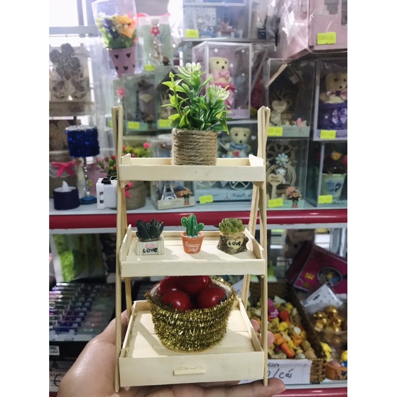 Mô hình kệ mini bằng que kem handmade | Shopee Việt Nam