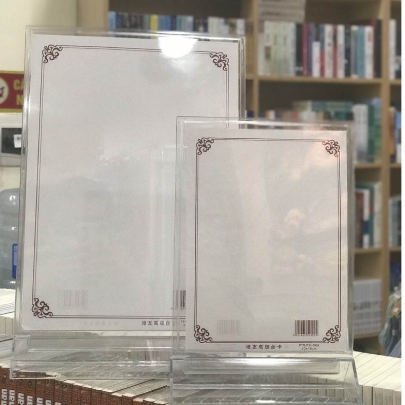 Khay menu A4/A5 /A6 dựng bàn dùng cho kinh doanh ( để mã qr- menu ...