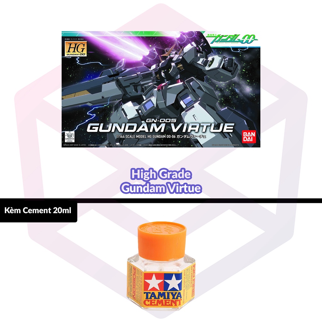 Mô hình Gundam Bandai HG 06 Gundam Virtue 1/144 Gundam 00 [GDB] [BHG] | Shopee Việt Nam