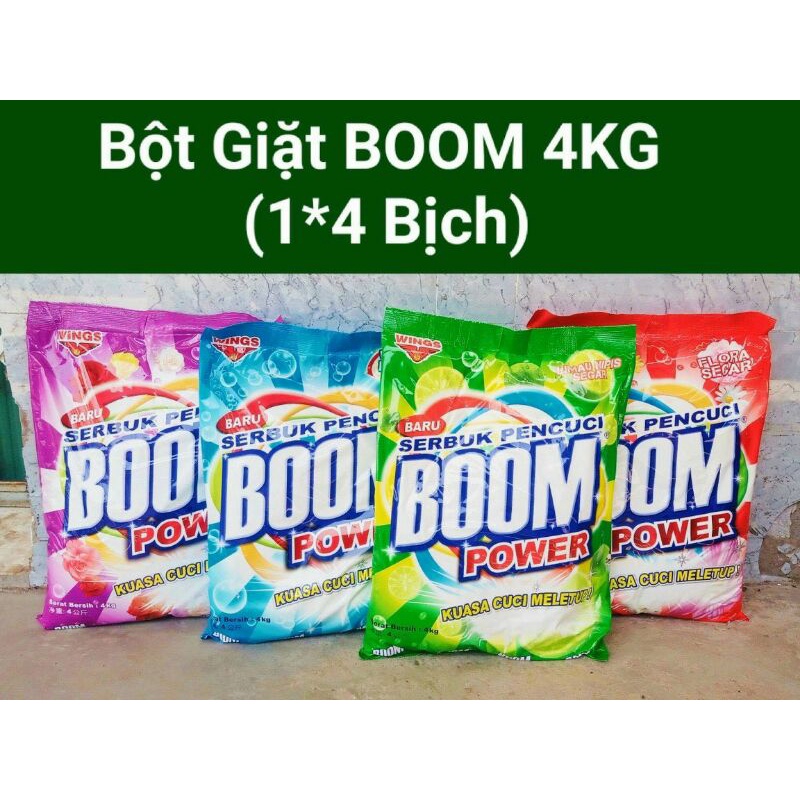 Bột giặt BOOM 4KG hàng indo | Shopee Việt Nam