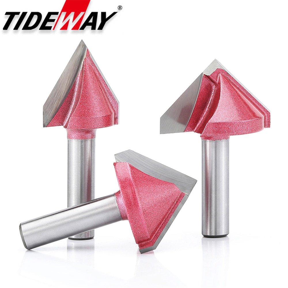 Tideway 1 Chiếc 6 Mm V Bit End Mill CNC 3D Router Bit Gỗ Chắc Chắn ...