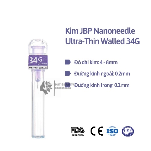 Đầu kim Meso 34G 4mm 6mm 8mm Nanoneedle - Hãng JBP Hàn Quốc | Shopee Việt Nam