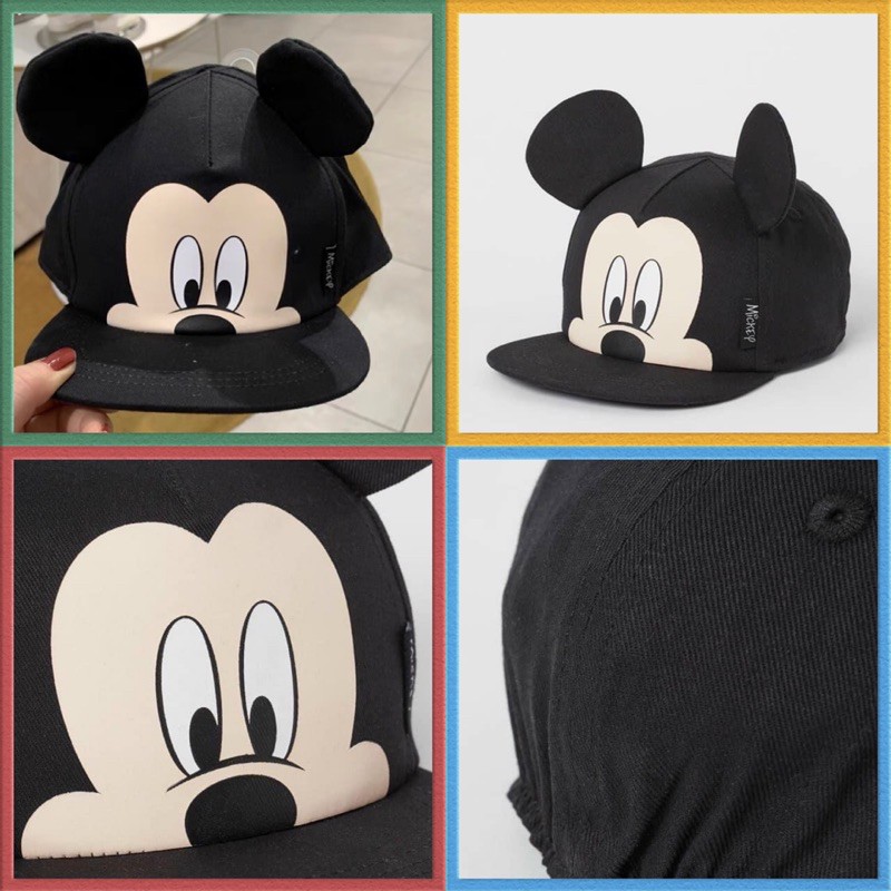 Mũ lưỡi trai HM Mickey tai 3D (hàng sẵn) | Shopee Việt Nam