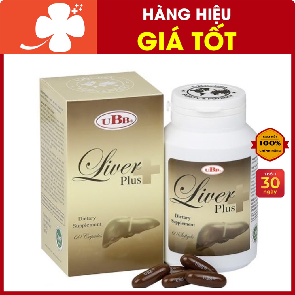 Viên uống Liver Plus UBB - Hỗ trợ tăng cường chức năng gan, giải độc ...