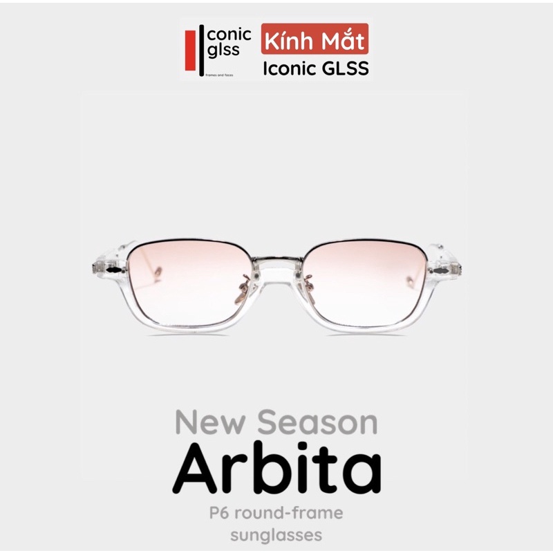 Kính mát râm vuông nam nữ ARBITA IconicGLSS chất liệu acetate bọc lõi ...