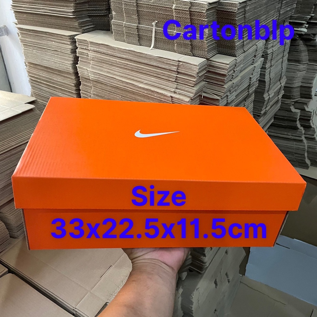 HỘP CARTON ĐỰNG GIÀY, DÉP CHÍNH HÃNG NIKE MÀU CAM | Shopee Việt Nam