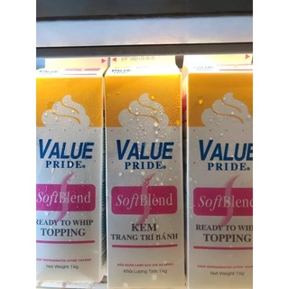 Kem topping cream Value Pride Softblen 907g ⚡ LOẠI TỐT ⚡ kem trang trí ...