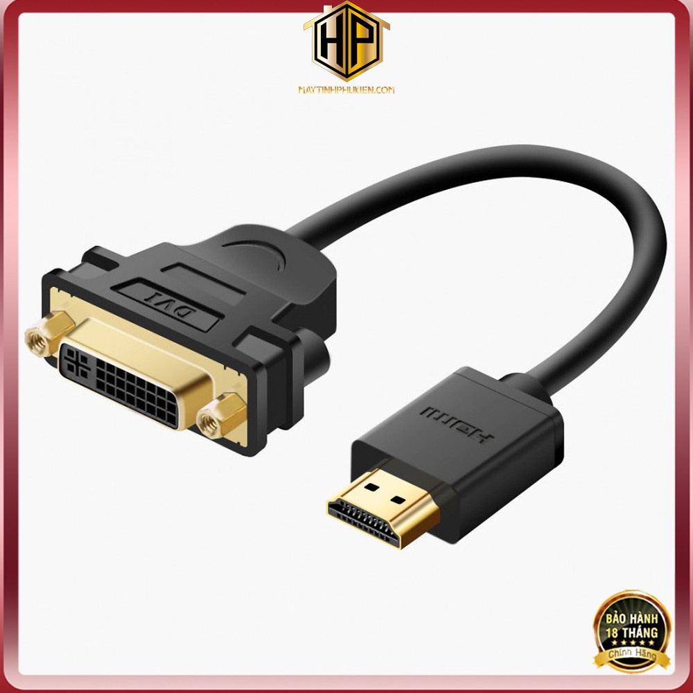 Ugreen 20136 - Cáp chuyển HDMI đực sang DVI 24+5 cái dài 20cm chính ...