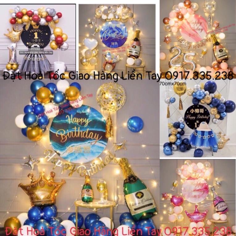 Set Bóng Backdrop Thiết Kế Tên Kèm Bóng Kiểu Hàn Quốc Mẫu Mới Cực Xinh ...