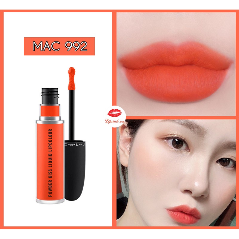 Son MAC Powder Kiss 992 Resort Season | Shopee Việt Nam