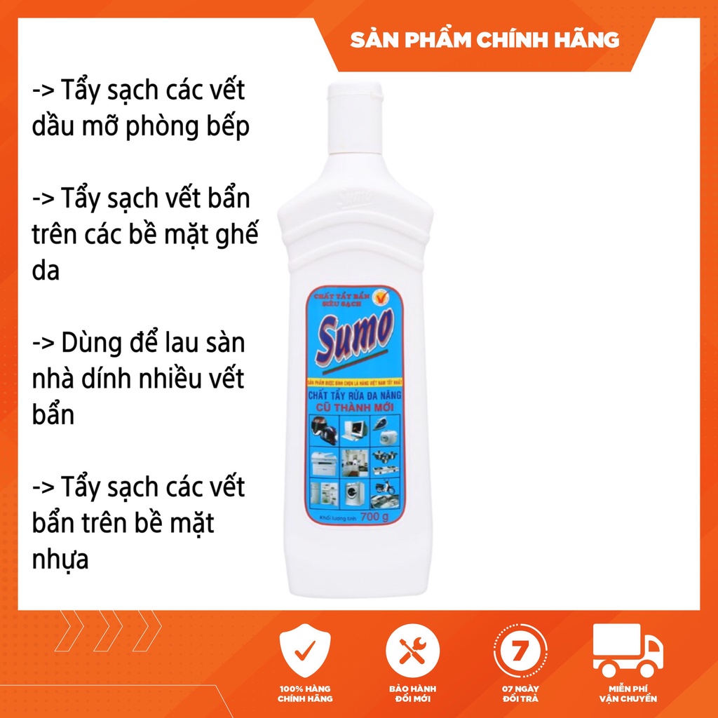 Dung dịch tẩy rửa đa năng Sumo dạng 700g - Tẩy bẩn cực hiệu quả, không ...