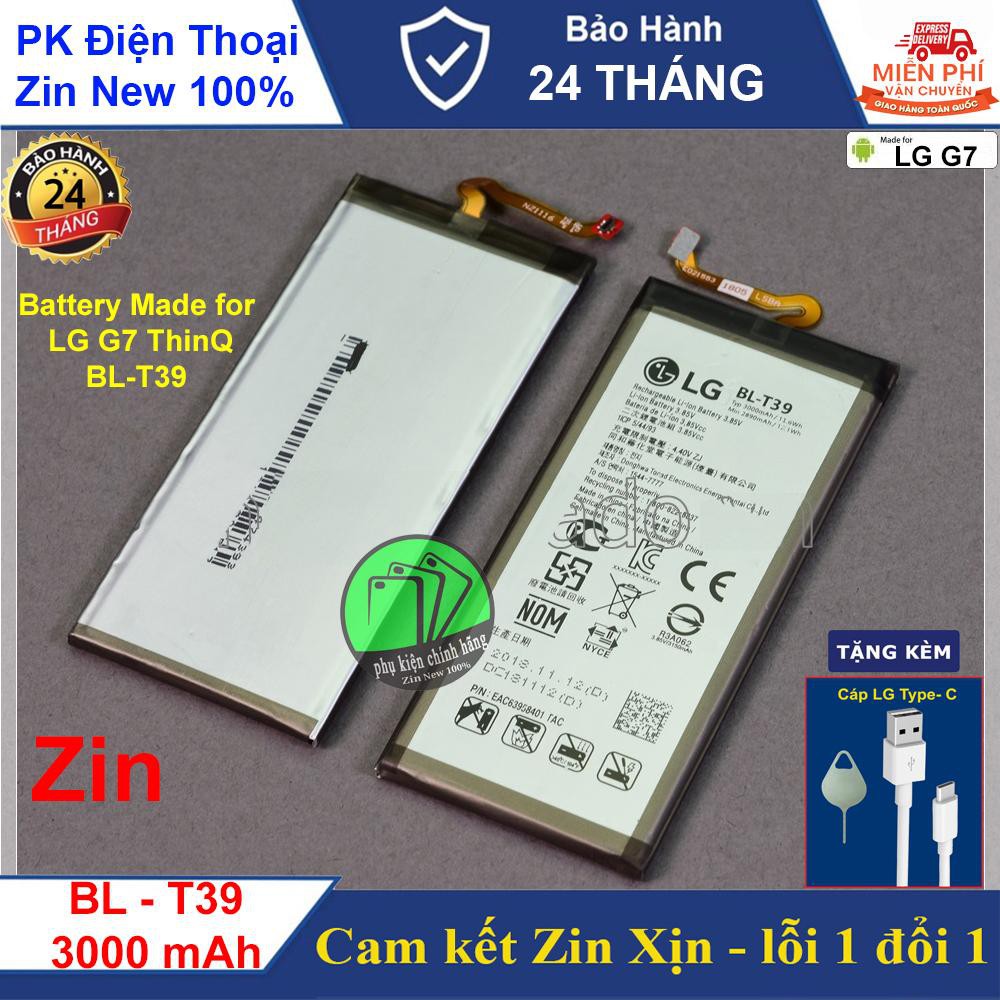 PIN LG G7 chính hãng (BL-T39),Dung lượng 3000mAh, Tặng kèm cáp sạc ...