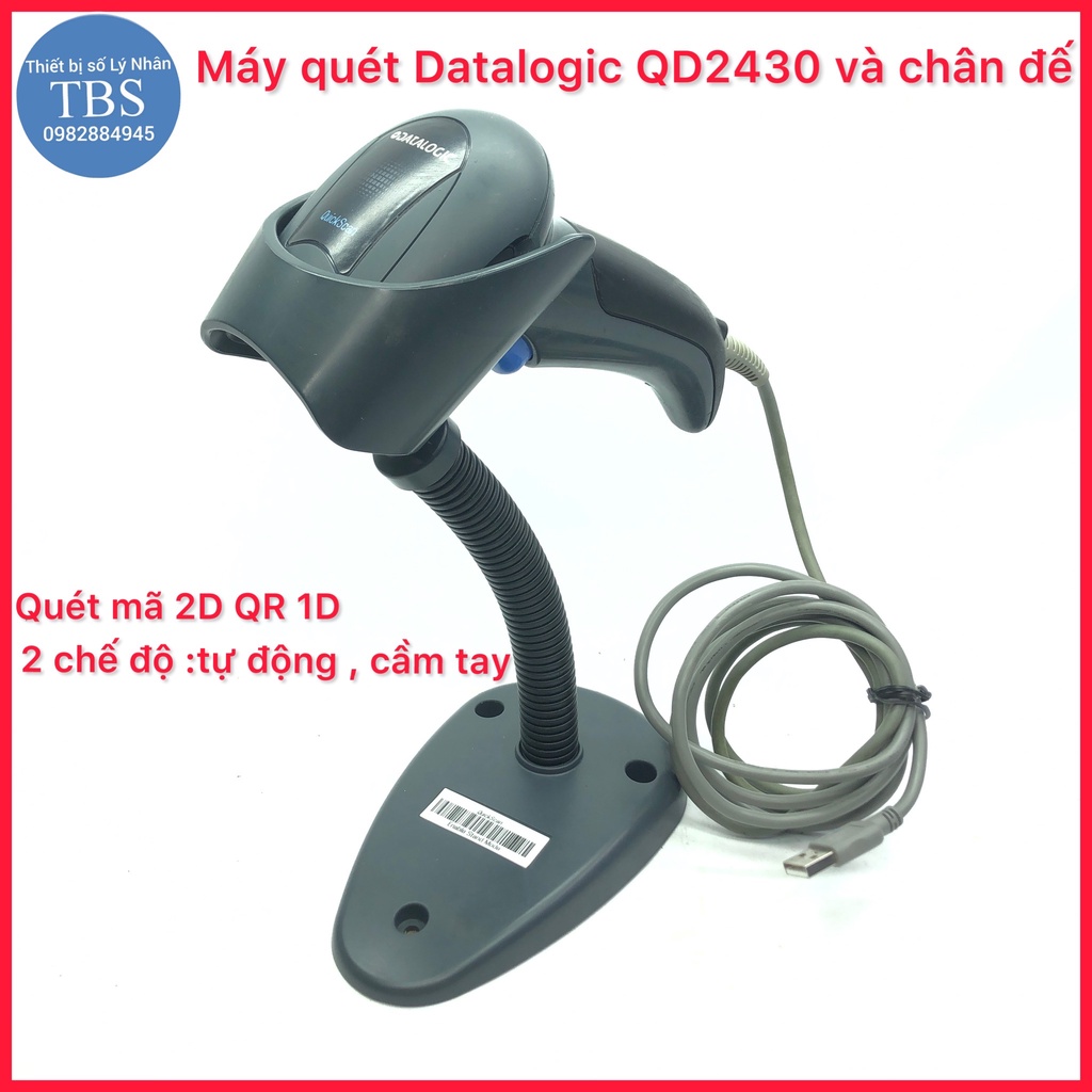 Máy quét có dây 1D 2D Datalogic Sqickscan QD2430 quét mã 2D QR và mã ...