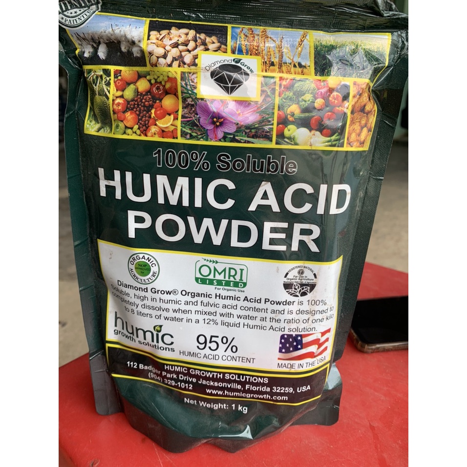 HUMIC ACID POWDER USA - Humic 95% bón vào đất hoặc tưới lên lá 1kg ...