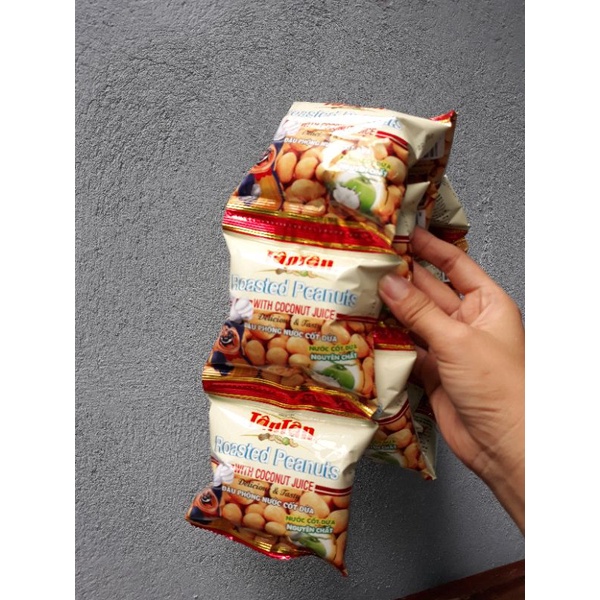 Combo 10 Gói Đậu Phộng Nước Cốt Dừa Tân Tân Peanuts With Coconut (16g ...
