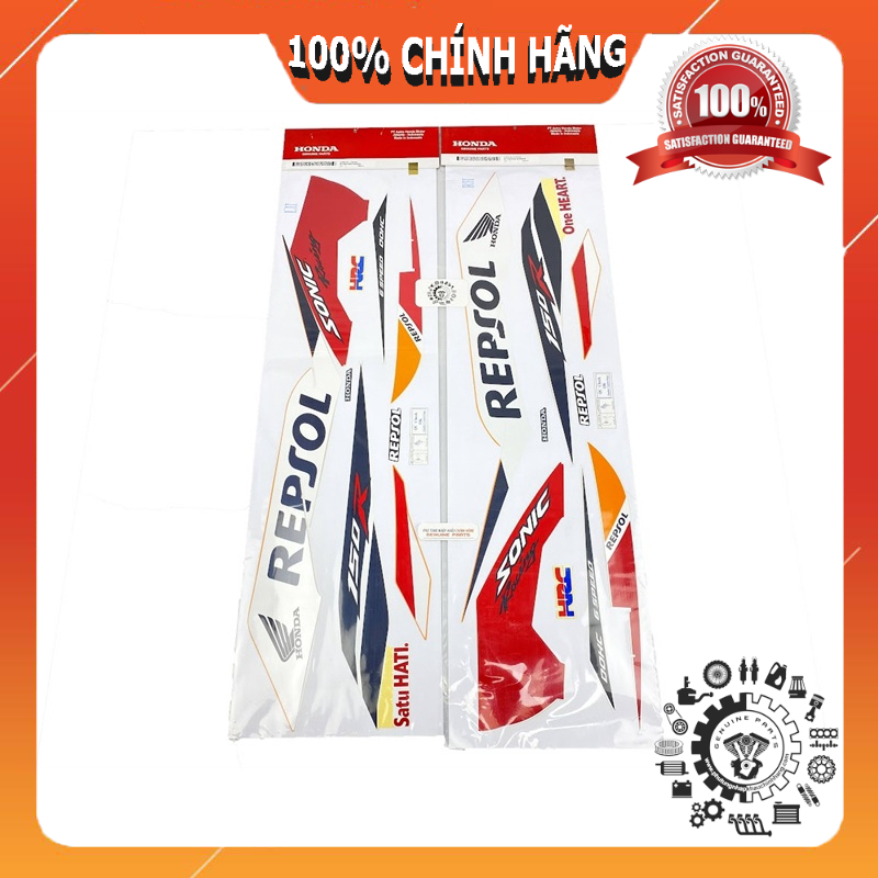 Bộ tem zin Sonic 150 REPSOL chính hãng Honda Indonesia - 871X0K56N20ZAL ...