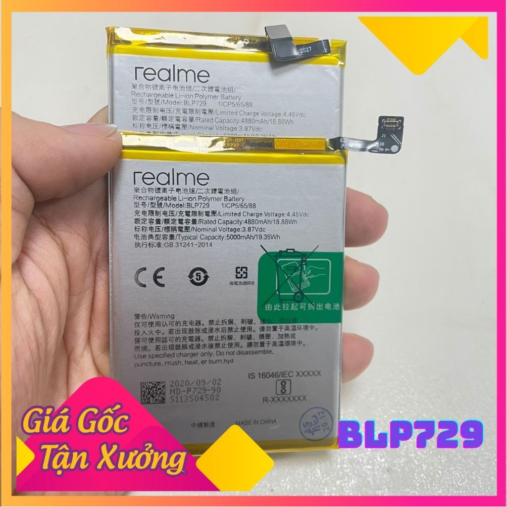 Pin Oppo Realme 5,5i BLP729 Dung Lượng 5000mAh Hàng Zin Nhập Khẩu Bảo ...