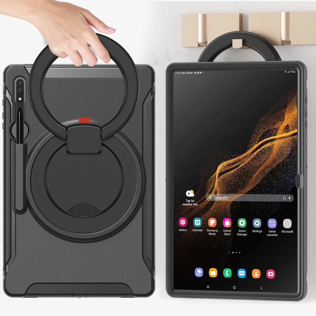 Ốp tay gấp chống sốc xoay cho Samsung Galaxy Tab S10 Ultra / S9 Ultra ...