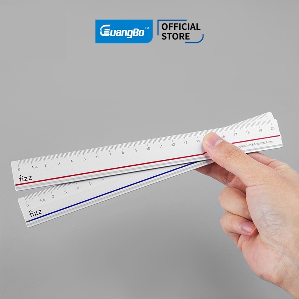 Thước kẻ nhôm Fizz Guangbo 20cm FZ22705 | Shopee Việt Nam