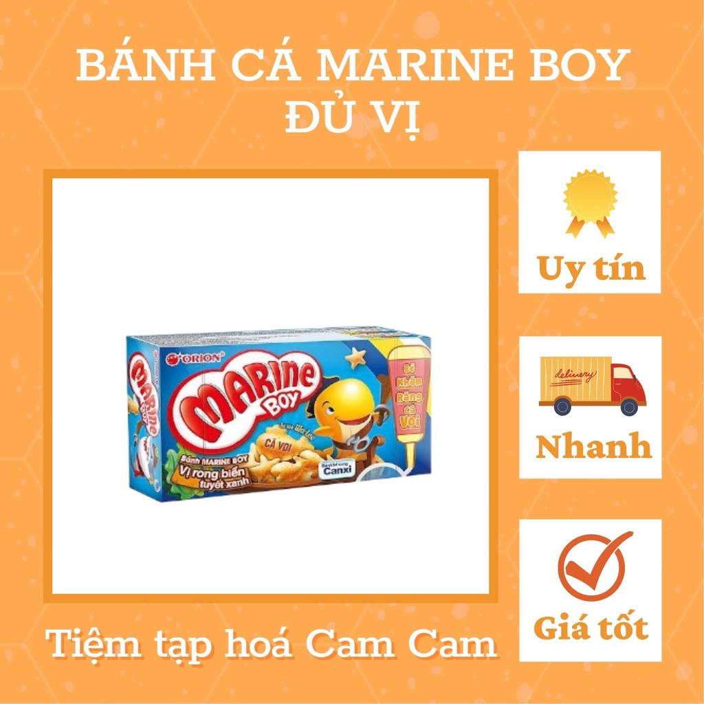 Bánh Bim Cá Marine Boy Đủ Vị Hộp 35G | Shopee Việt Nam