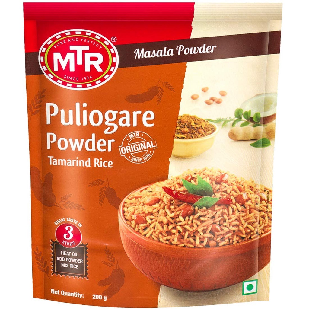 MTR Puliogare Powder Tamarind Rice - Bột gia vị me Ấn Độ 200g | Shopee ...