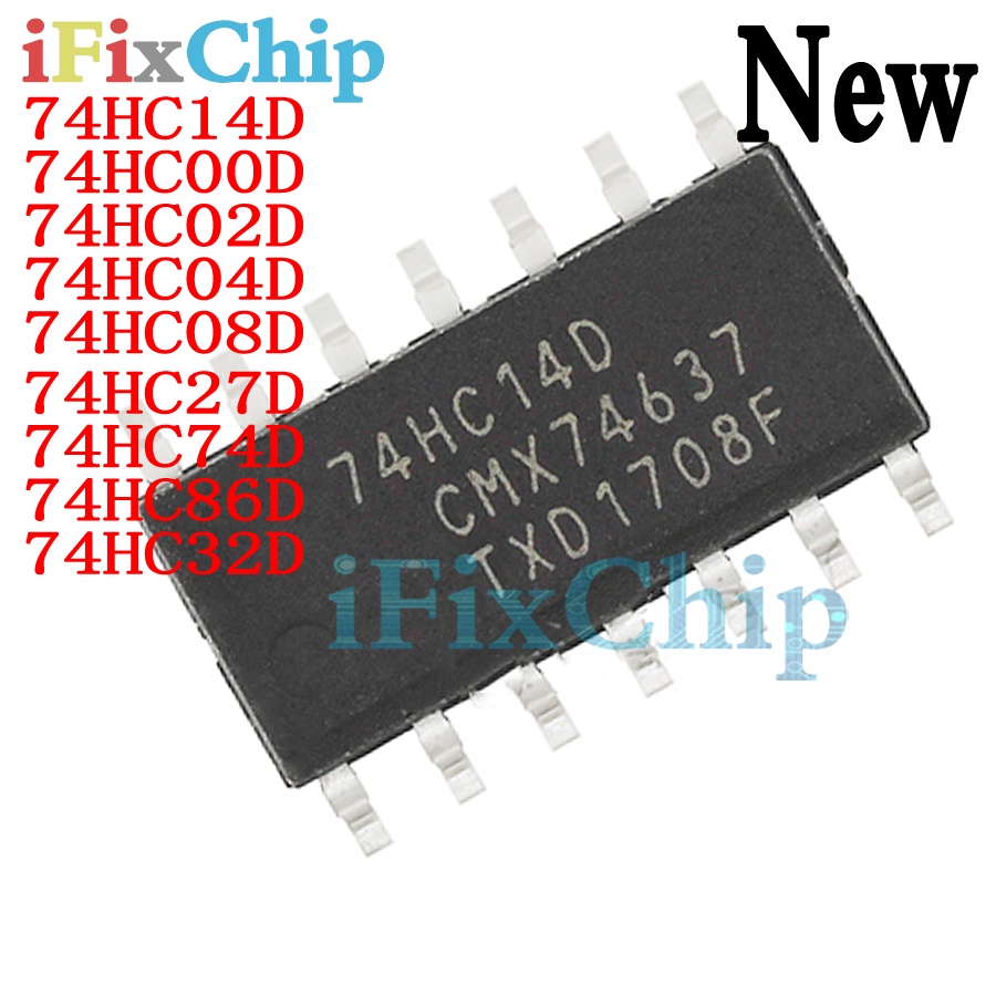 10PCS 74HC14D 74HC14 SOP SN74HC14DR SOP-14 74HC00D 74HC00 74HC02D 74HC04D 74HC04 74HC08D 74HC08 ...