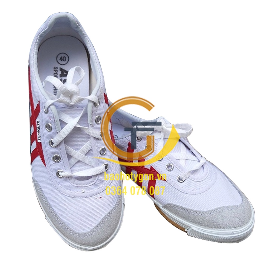 Giày bata Asia sọc đỏ mũi da/ giày bata sọc đỏ chính hãng, giày thể dục ...