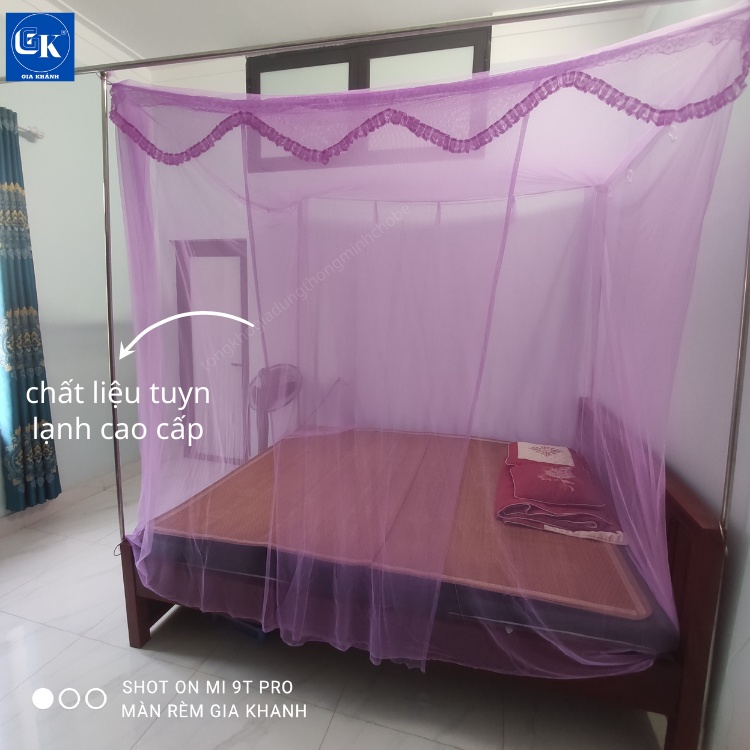 Màn tuyn thái lạnh mùng in bông nhiều size mùng tuyn lạnh cao cấp ...