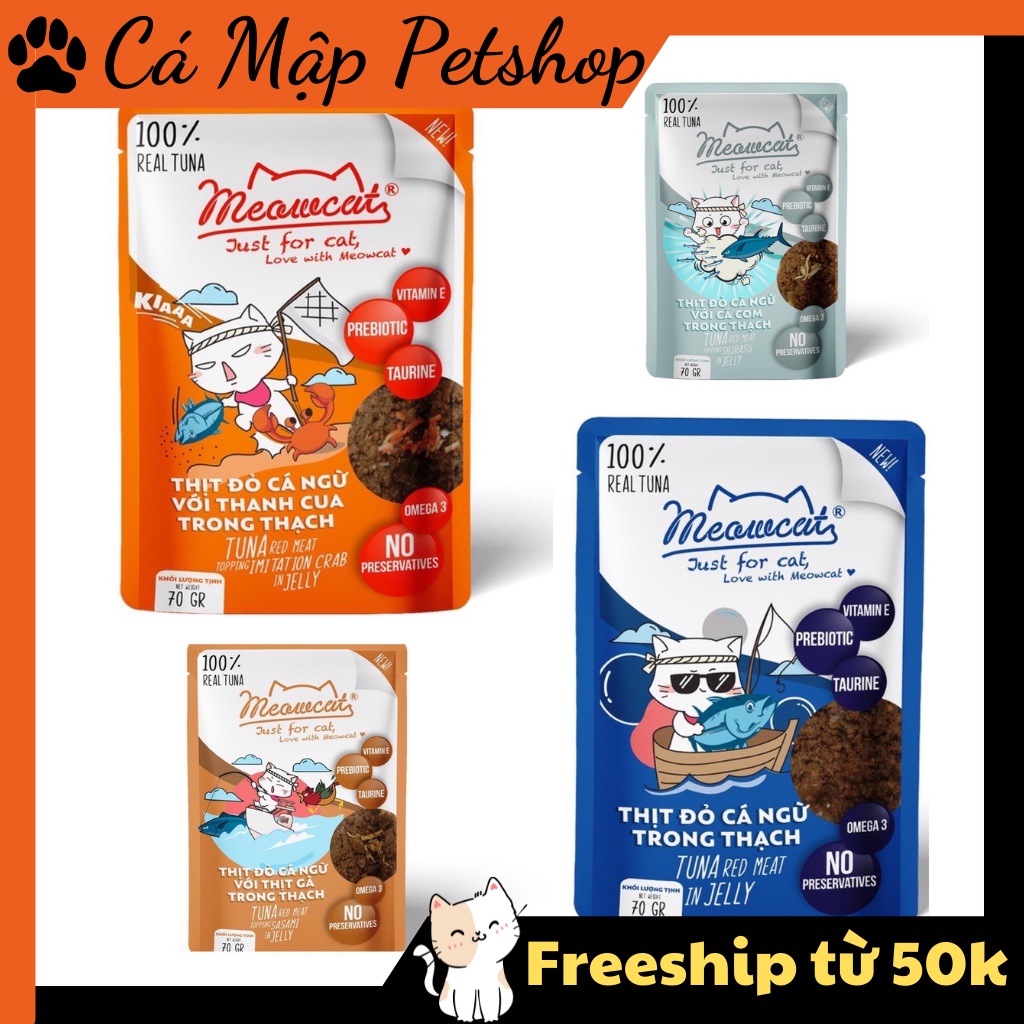 Pate cho mèo Meowcat, Pate Meowcat dinh dưỡng cho mèo đủ vị túi 70g | Shopee Việt Nam