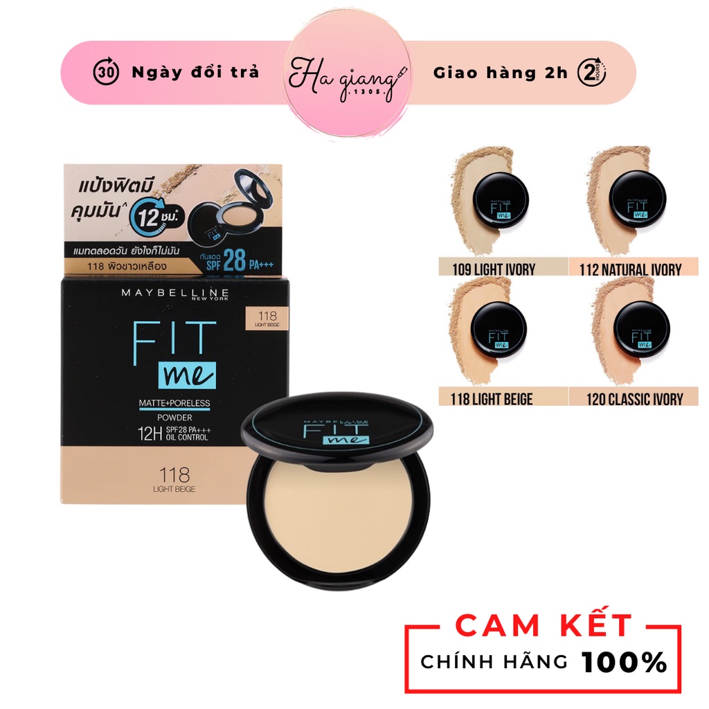 Phấn phủ kiềm dầu 12h Maybelline Fit Me Matte Poreless Powder 12h SPF ...