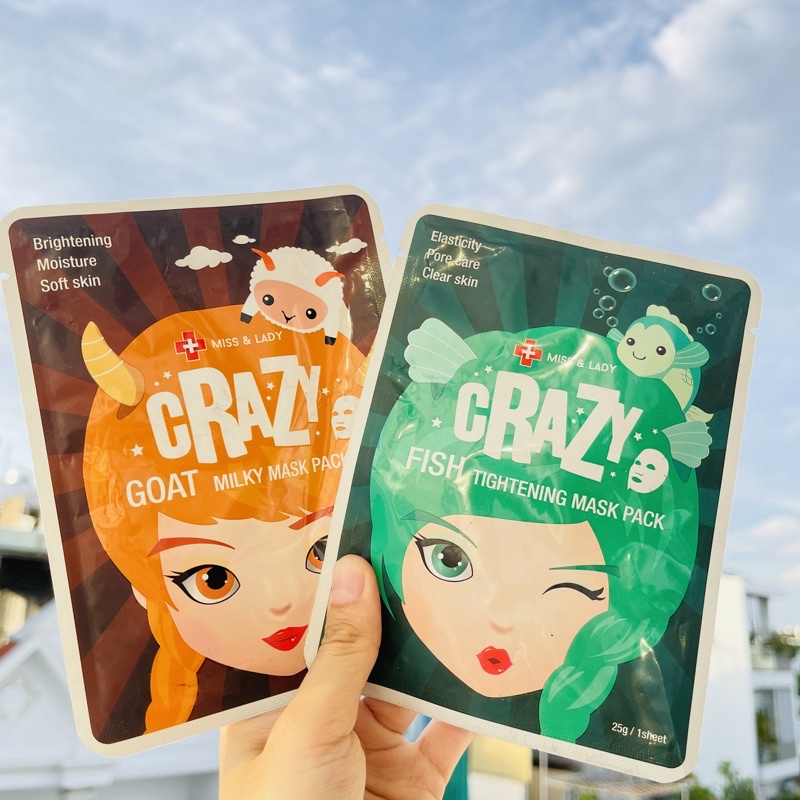 Set 10 Mask nội địa Hàn Quốc Crazy Mask Pack | Shopee Việt Nam