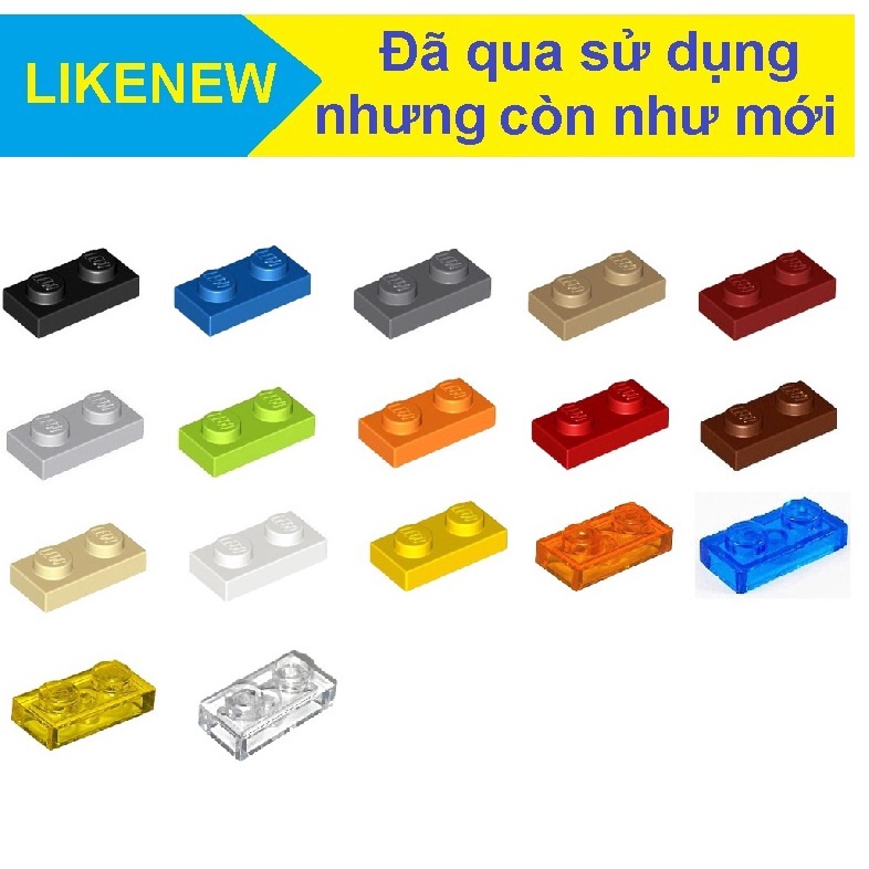 Đồ chơi xếp hình Lego Gạch lẻ Plate 1 x 2 | Shopee Việt Nam